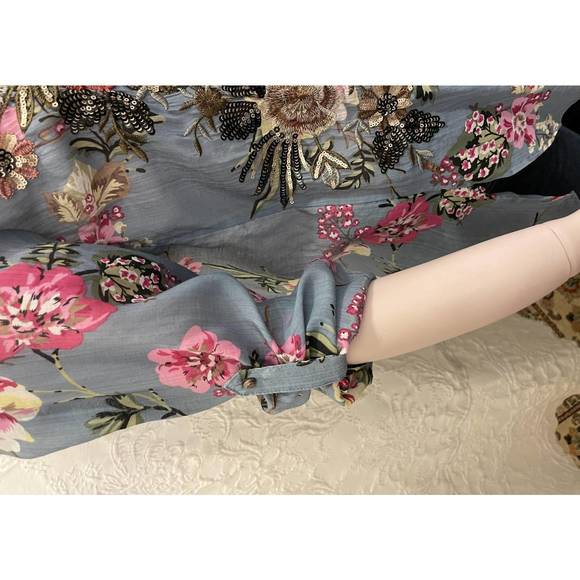 Aratta | Tops | New Aratta Blouse In Blue Pink Green | Poshmark